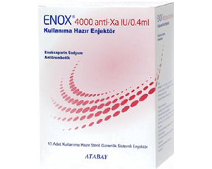 ENOX 4000 anti-Xa IU/0.4 ml Kullanıma Hazır Enjektör - Atabay