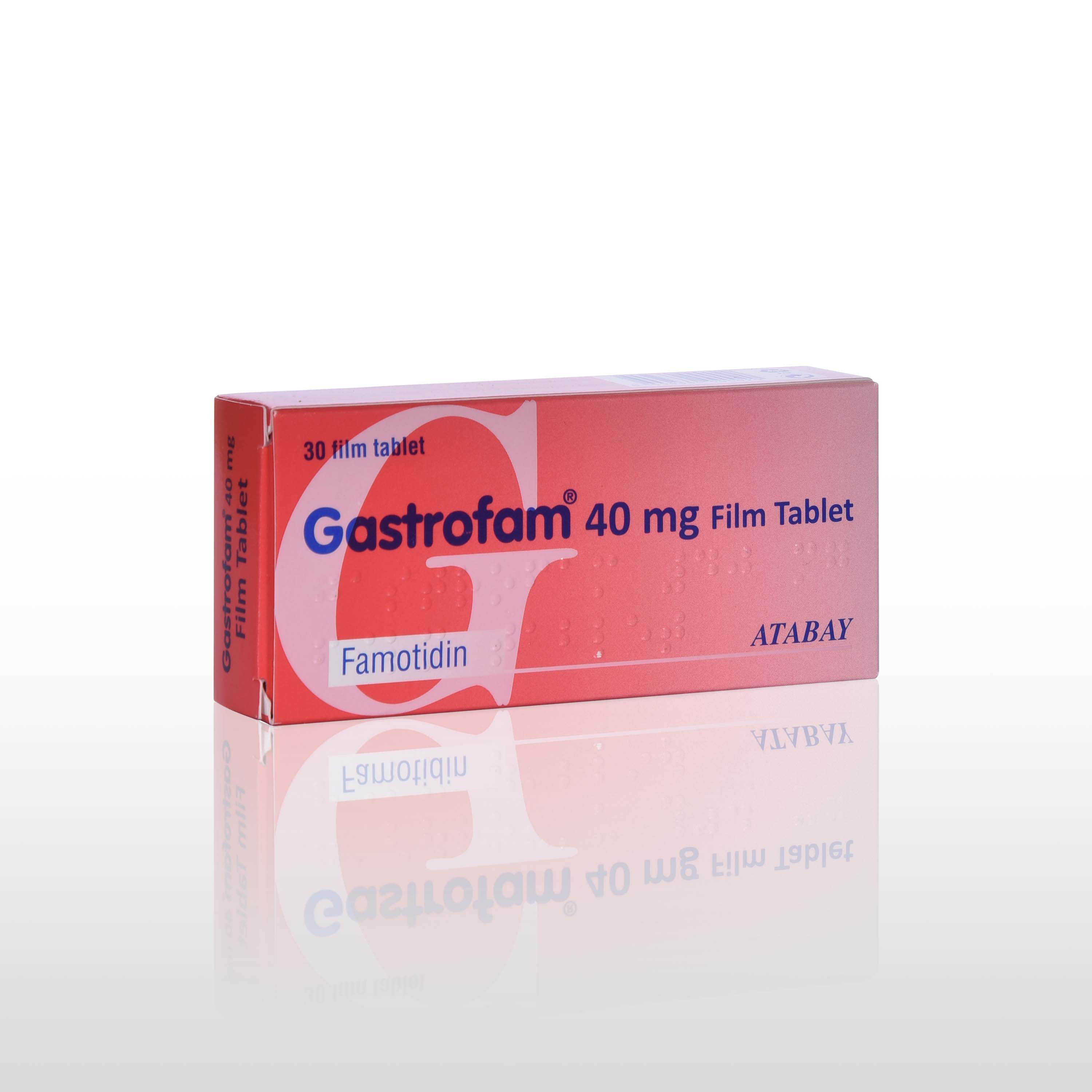 GASTROFAM 40 mg Film Tablet | Atabay